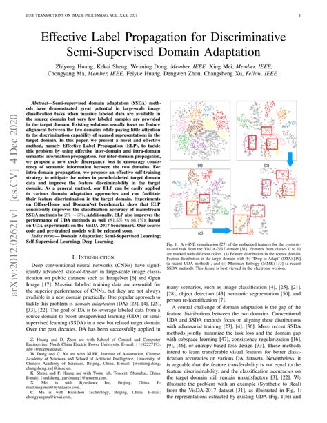 Pdf Effective Label Propagation For Discriminative Semi Supervised Domain Adaptation
