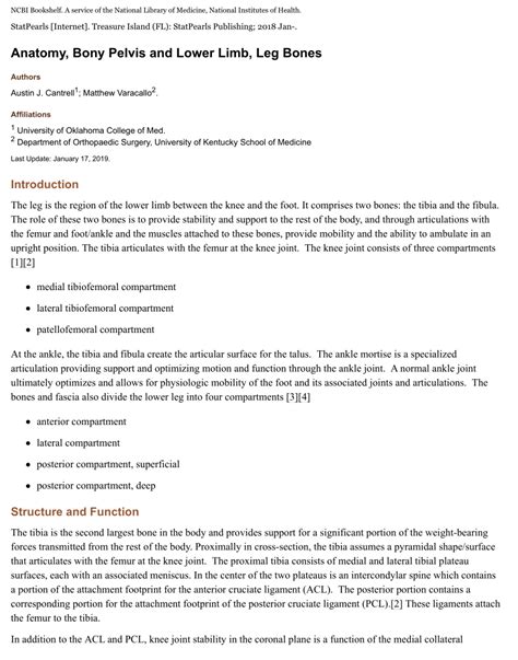 Pdf Anatomy Bony Pelvis And Lower Limb Leg Bones