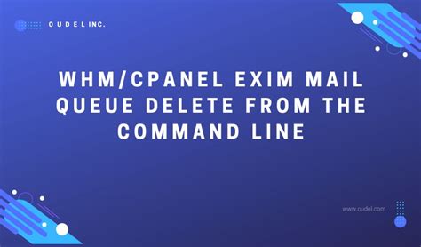 WHM CPanel Exim Mail Queue Delete From The Command Line