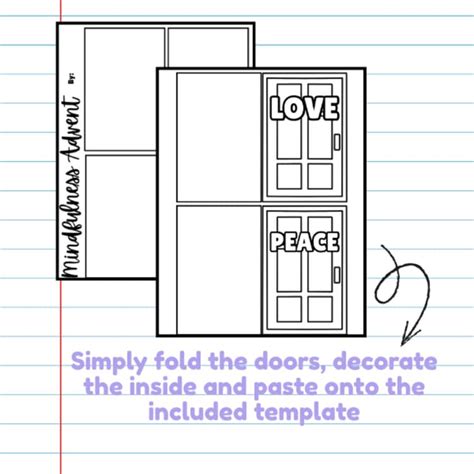 Advent “behind The Doors” Reflection Activity By Msgroovy Teacher