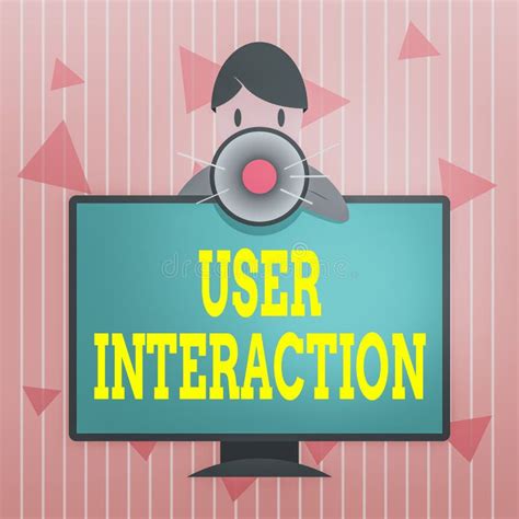 Handwriting Text User Interaction Concept Meaning How The Customer Acts On The System And Vice