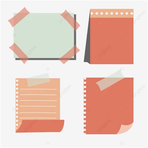 파스텔 스티커 메모 벡터 스티커 메모 와시 테이프 줄자 Png 일러스트 및 벡터 에 대한 무료 다운로드 Pngtree