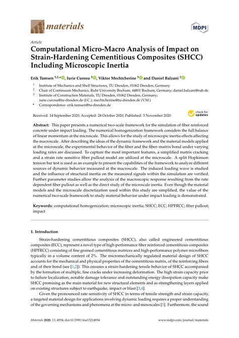 pdf computational micro macro analysis of impact on strain hardening