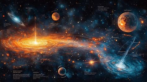 Illustrated Mind Map Quantum Gravity Theory Including String Theory Loop Quantum Gravity