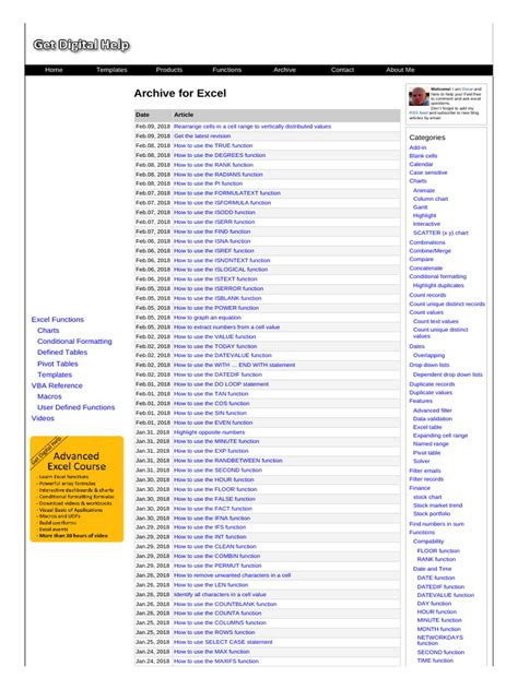 Get Digital Help Com Pdf Microsoft Excel Computing