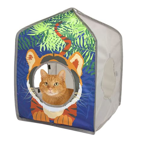 Kitty City Safari Jungle Collapsible Cat Toy Collection House