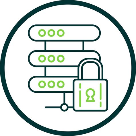 Data Protection Line Circle Icon 42847138 Vector Art At Vecteezy