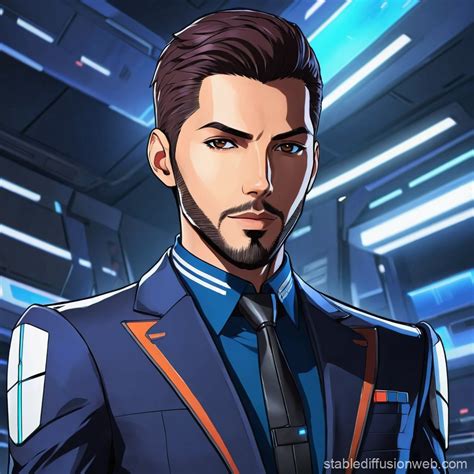 Men Wearing Mass Effect Suit Stable Diffusion Online