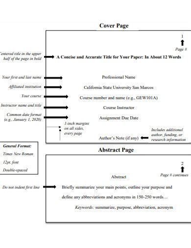 26 Apa 7 Title Page Examples To Download