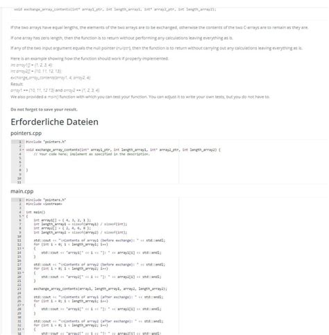 Solved Using C You Are Given Two Integer C Arrays That Chegg Com