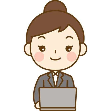 案内をするol（会社員）のイラスト かわいい女性の無料イラスト『woman Illust』