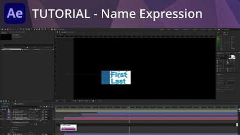 Name Expression In After Effects Creative Cow
