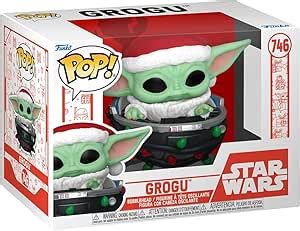 Funko Pop Star Wars The Mandalorian Holiday Grogu Holiday Pram