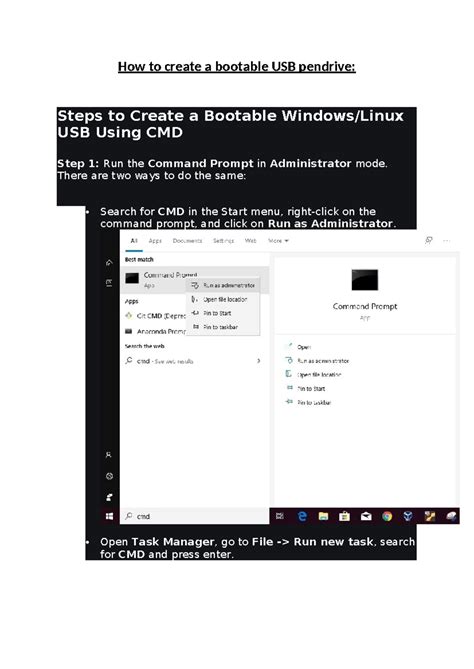 How To Create A Bootable Usb Pendrive There Are Two Ways To Do The