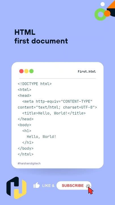 Html First Program Youtube