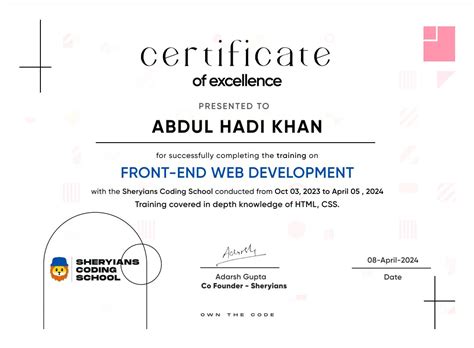 Abdul On Linkedin Frontenddev Webdevelopment Certificate