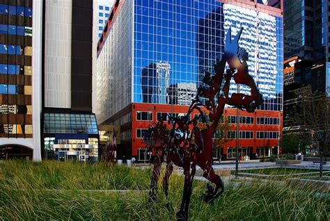 무료 이미지 도로 시티 도시 풍경 도심 말 미술 문화 Publicart 소냐 알파 캘거리 Sonydslra580 Tamron18270mmpzd 조