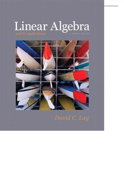Solutions Manual For Linear Algebra And Its Applications 4th Edition By David C Lay Mixed