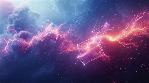 Premium Photo Geometric Lightning Lightning With Geometric Patterns