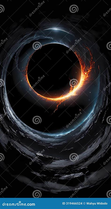 Celestial Vortex A Look Inside The Black Holes Illustration Wallpaper Background Ai Generated