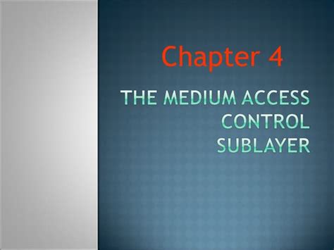 Jaimin Chp 4 Media Access Sub Layer 2011 Batch Ppt