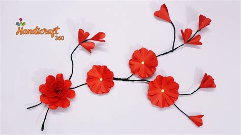 Handicraft With Paper Paper Craft Wall Decoration Diy Wall