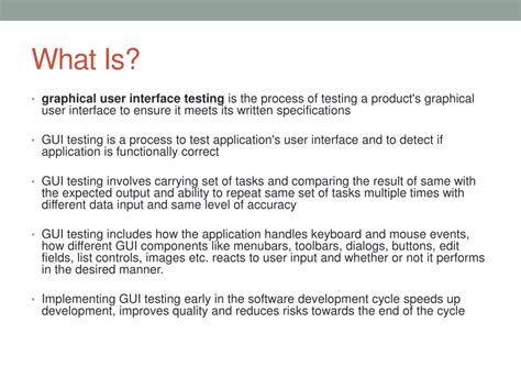 Ppt User Interface Testing Powerpoint Presentation Free Download