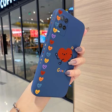 Yiเวปไซต์สำหรับ Oppo A54 2021 4g เคสโทรศัพท์ซิลิโคนลายสี่เหลี่ยมขอบ