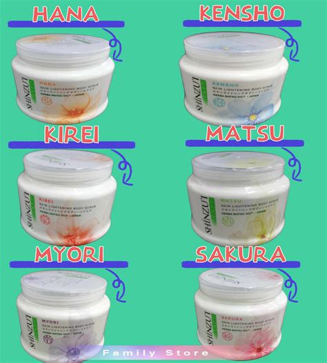 Shinzui Skin Lightening Body Scrub 200g Matsu Kirei Hana Myori Kensho Sakura Lazada