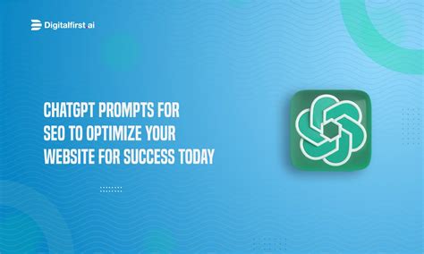 20 Chatgpt Prompts For Seo To Optimize Your Website For Success Today