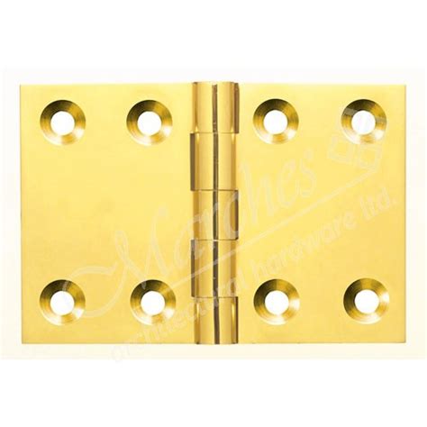 2” Back Flap Hinge Pair Polished Brass Backflap Counter Flap