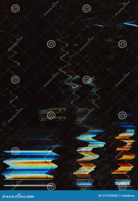 Glitch Overlay Analog Distortion Noise Texture Royalty Free Cartoon 274752998
