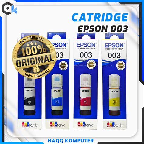 Jual Tinta Epson Ecotank Original Cyan Magenta Yellow Black Refil Ink Printer L L