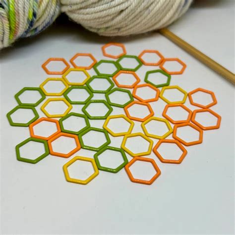 Hex Stitch Markers — String Theory Yarn Co