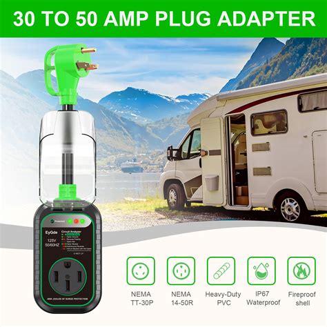 Eygde 30 Amp To 50 Amp Rv Adapter