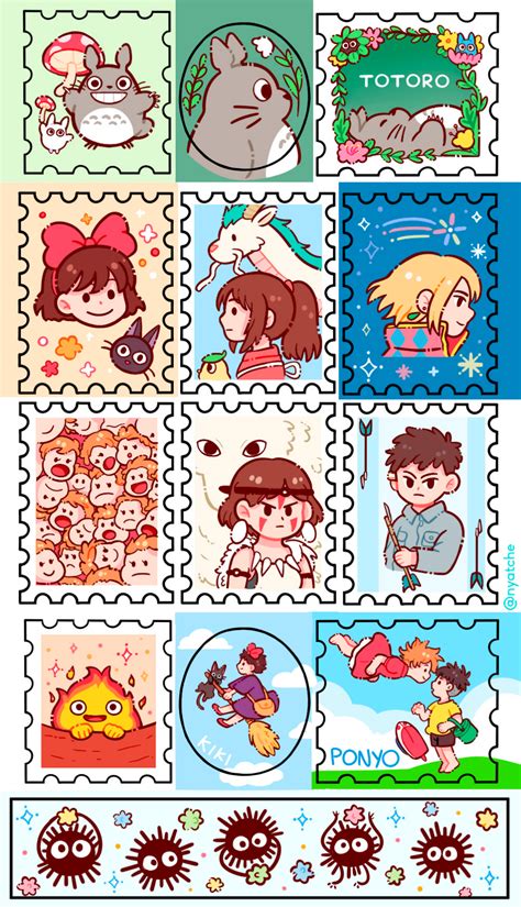 Stickers Printable Studio Ghibli