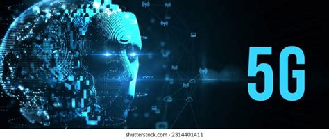 Concept Digital Forensic Biometrics Graphic Man Stock Vector Royalty