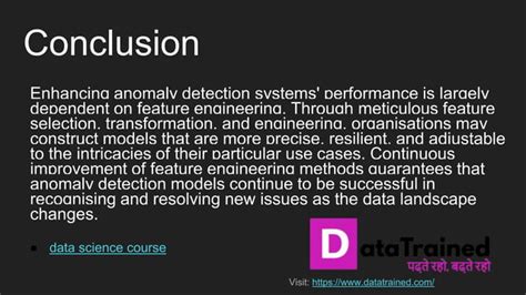 Feature Engineering To Boost Performance In Anomaly Detectionpptx