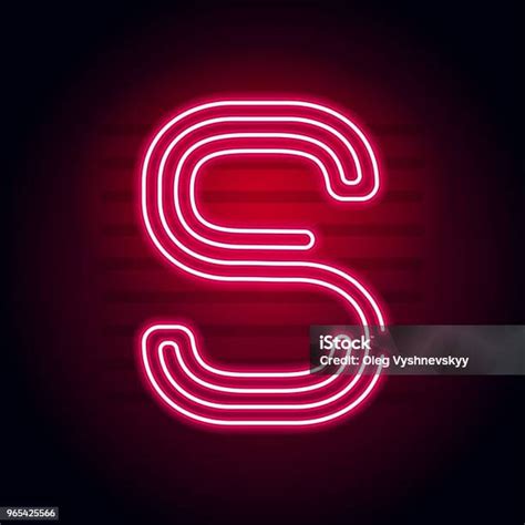 현실적인 레드 네온 편지입니다 어두운 배경에 네온 발광 튜브 문자입니다 배너 타이틀 포스터 등 네온 알파벳 벡터 0명에 대한
