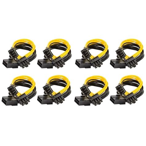 8 Pin Pci E Naar 2 Pci E 8 6 2 Pin Power Kabel Vicedeal