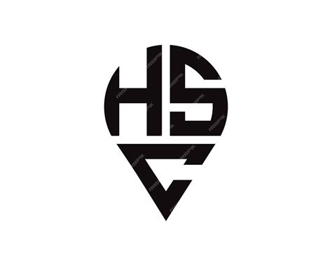 Premium Vector Hsc Letter Location Shape Logo Design Premium Vector Hsc Letter Location Shape Logo Design