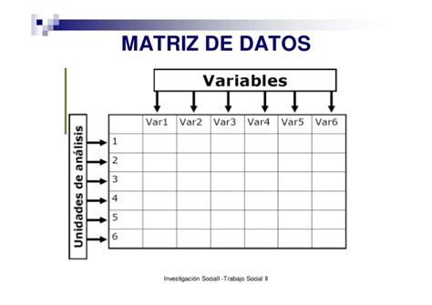 MATRIZ DE DATOS
