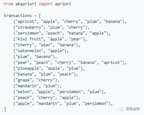 apriori算法实现 Apriori算法小试 源码巴士