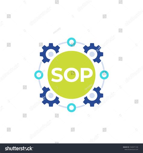 Sop Icon Standard Operating Procedure Flat 库存矢量图（免版税）1540471145 Shutterstock