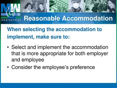 Ppt Reasonable Accommodation Powerpoint Presentation Free Download
