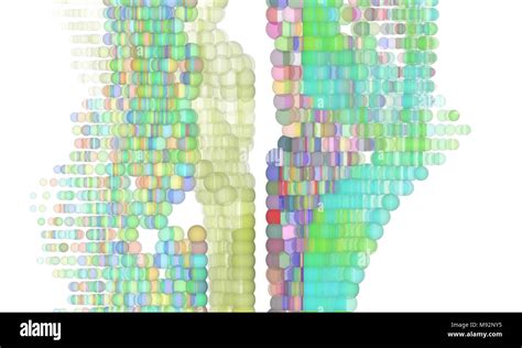 Colored Abstract Overlapping Circles Bubbles Or Ellipses Pattern Digital Generative Art For