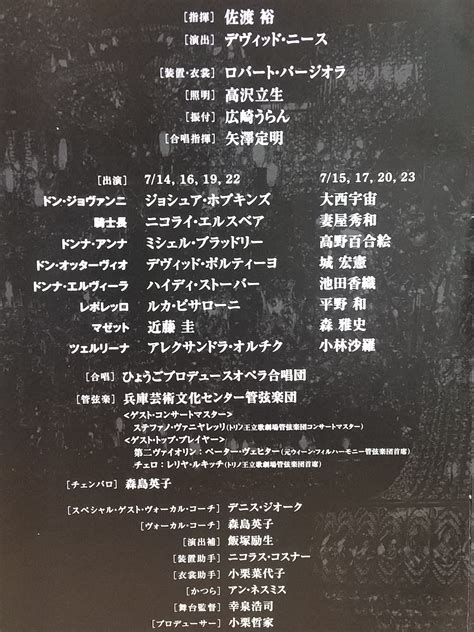 兵庫県立芸術文化センターでの佐渡裕さんプロデュースオペラ2023、≪ドン･ジョヴァンニ≫（717公演）を観劇して 村上康の音楽部屋