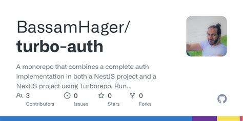 GitHub BassamHager Turbo Auth A Monorepo That Combines A Complete Auth Implementation In Both