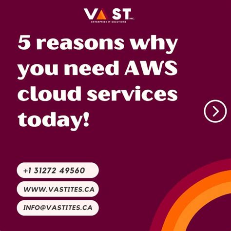 Vast Ites Inc 5 Reasons Why You Need Aws Cloud Services Today Pdf