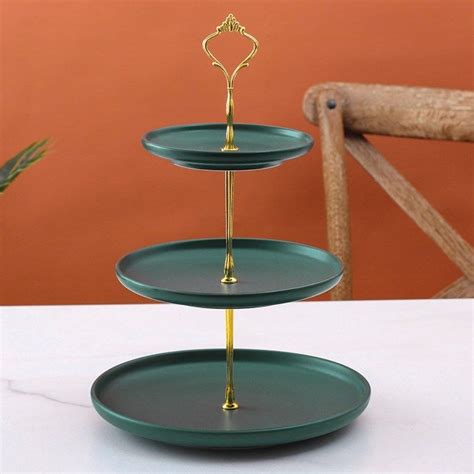 감성을더하다 인테리어 수전 장식품 홈웨어 생활용품 On Instagram 럭셔리 임페리얼 골드 3단 애프터눈티 호텔 레스토랑 케이크 디저트 접시 트레이 감성을더하다